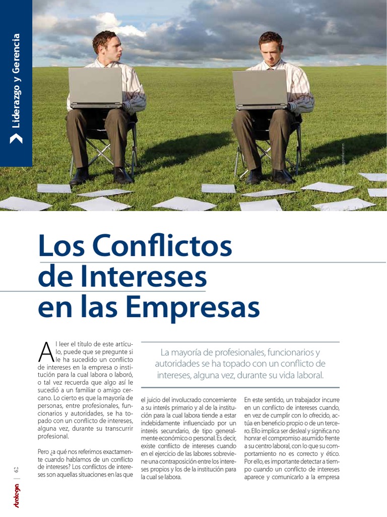 Conflictos de Intereses en Empresas | PDF