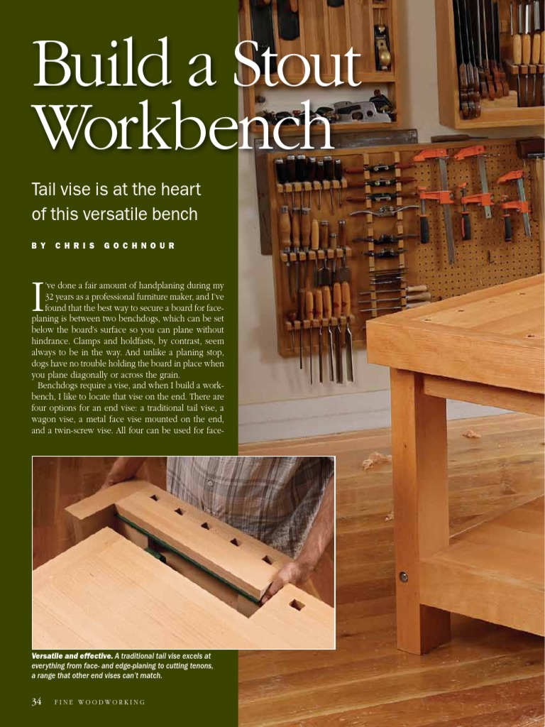Build A Stout Workbench: Tail Vise Is at The Heart of This Versatile ...