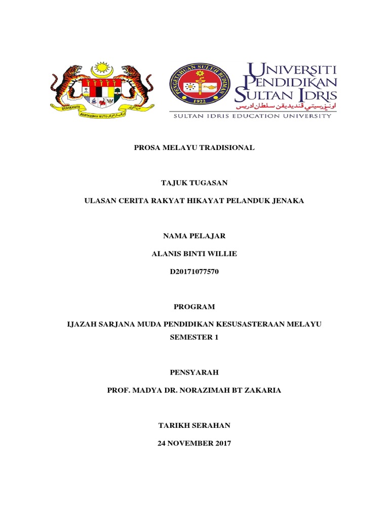 Ulasan Prosa Melayu Tradisional | PDF