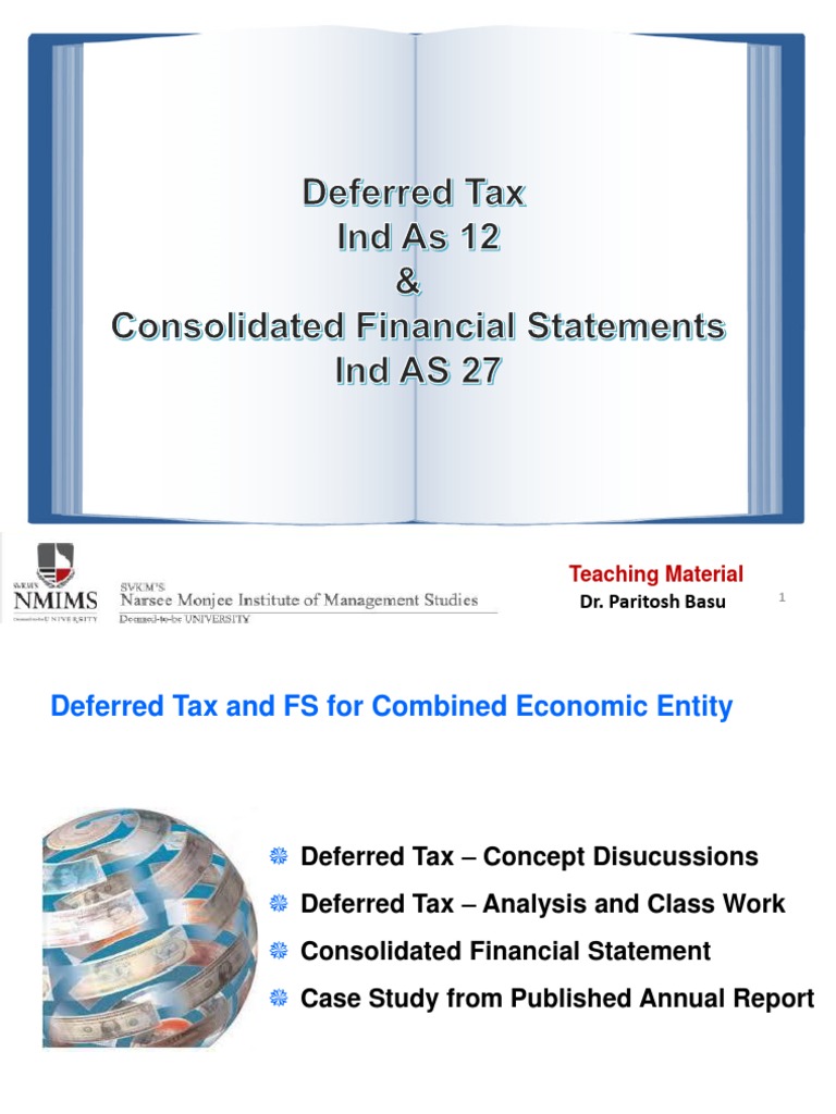 Teaching Material: Dr. Paritosh Basu | PDF | Deferred Tax | Income ...