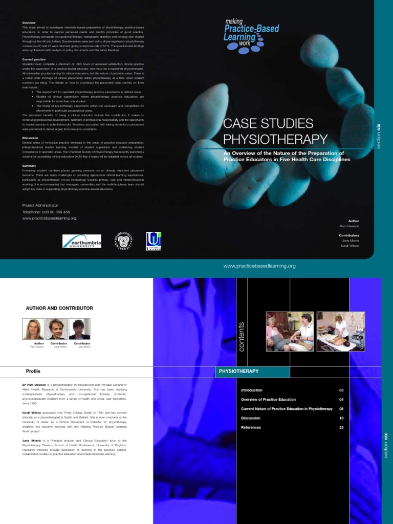 Case Studies Physiotherapy: Practice-Based Learning | PDF | Physical ...
