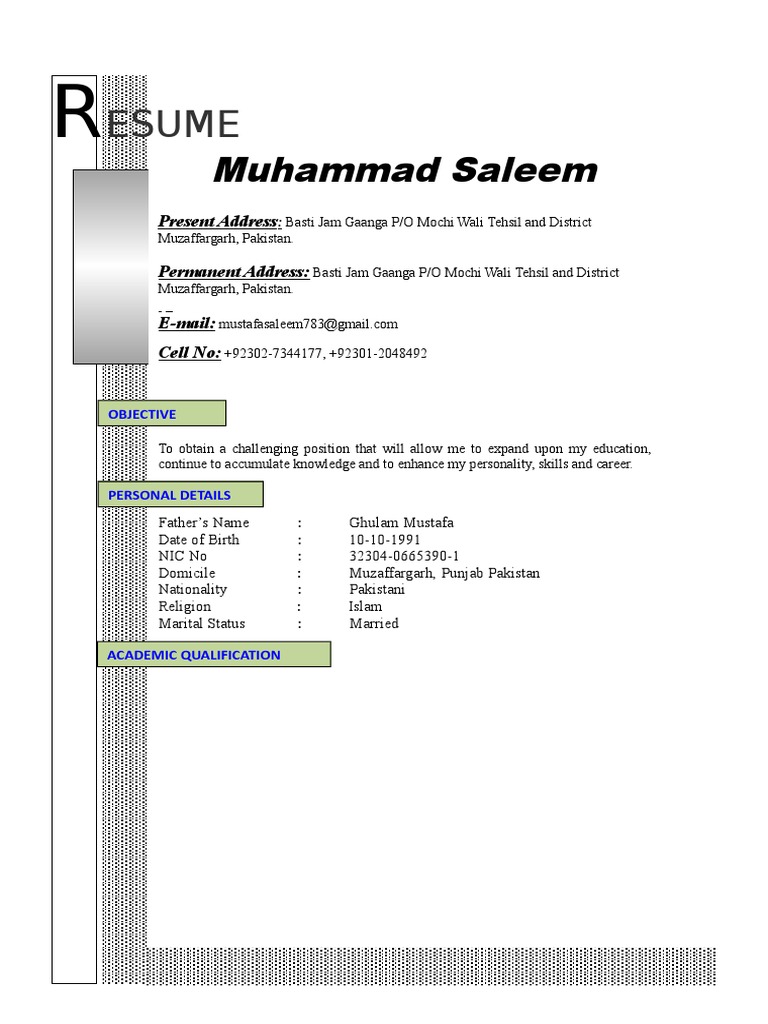 Muhammad Saleem | PDF