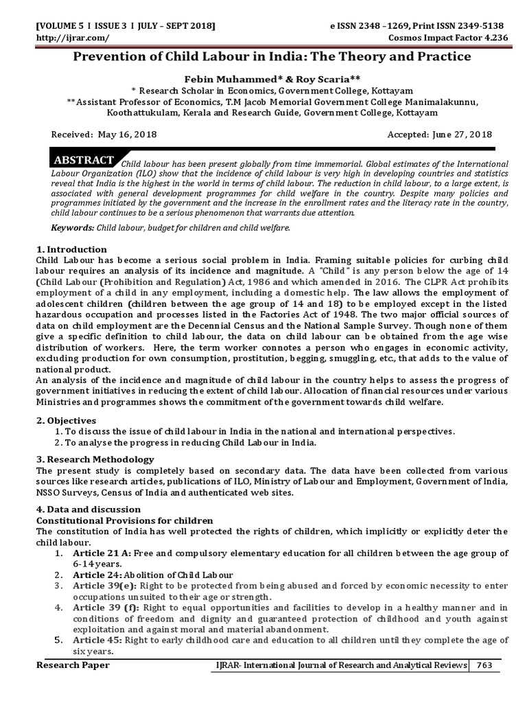 Child Labour in India | PDF | Child Labour | Employment