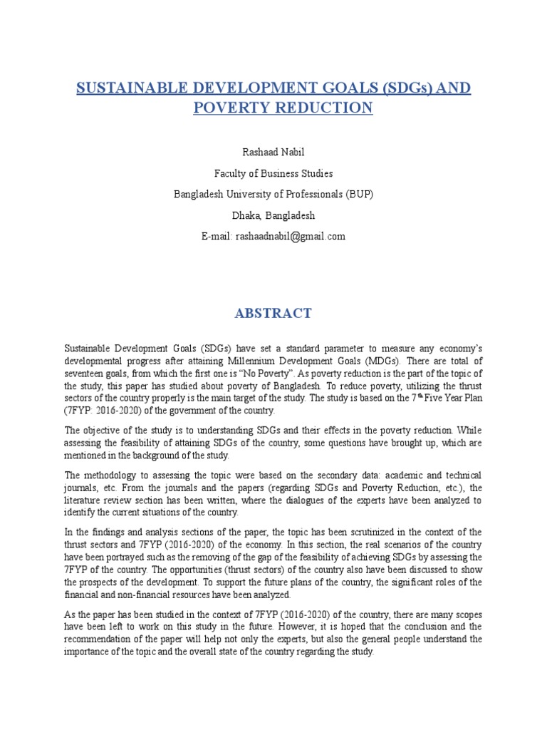 Sustainable Development Goals | PDF | Millennium Development Goals ...