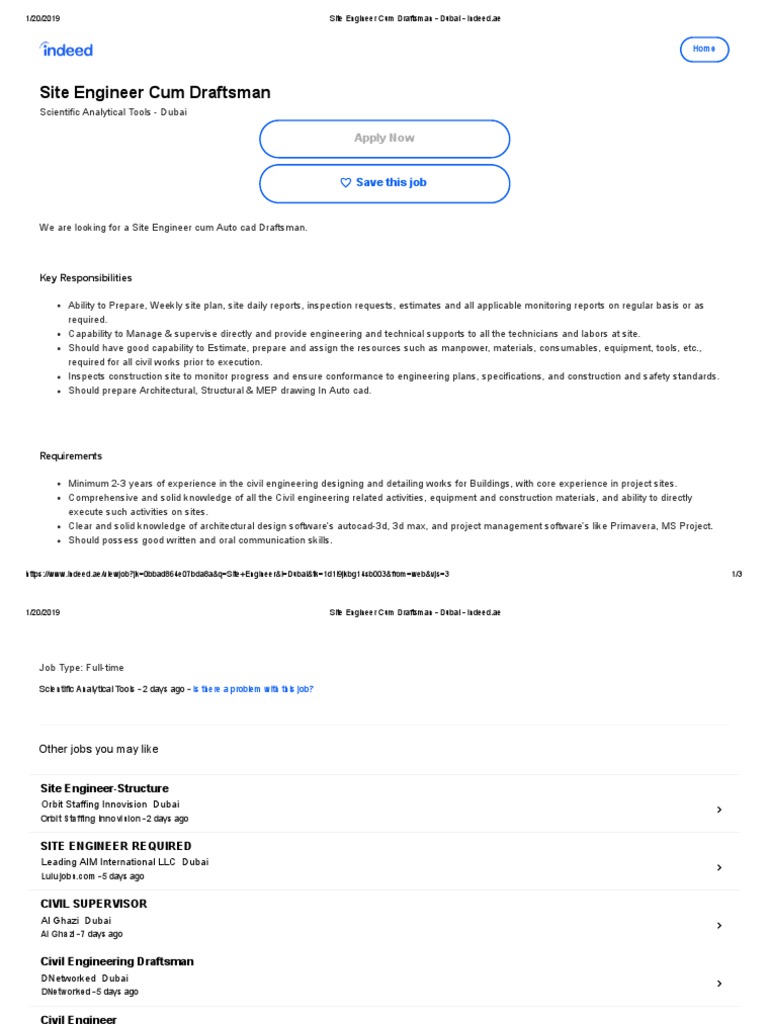 Site Engineer Job Description: Responsibilities Include Site Plans ...
