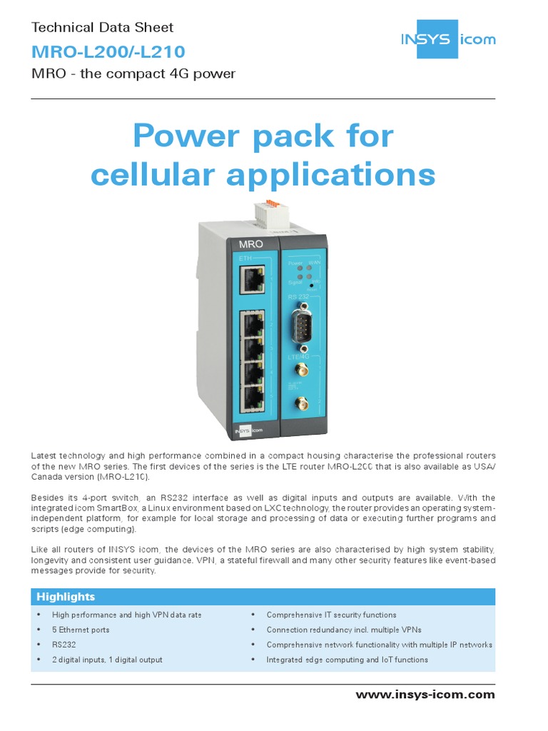 Insys-Icom Mro Ds en 190819 Twa | PDF | Virtual Private Network | 4 G
