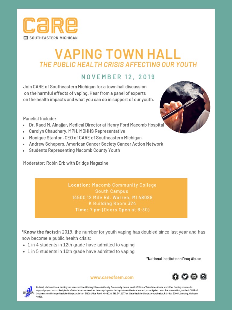Vaping Town Hall | PDF | Self-Improvement | Wellness