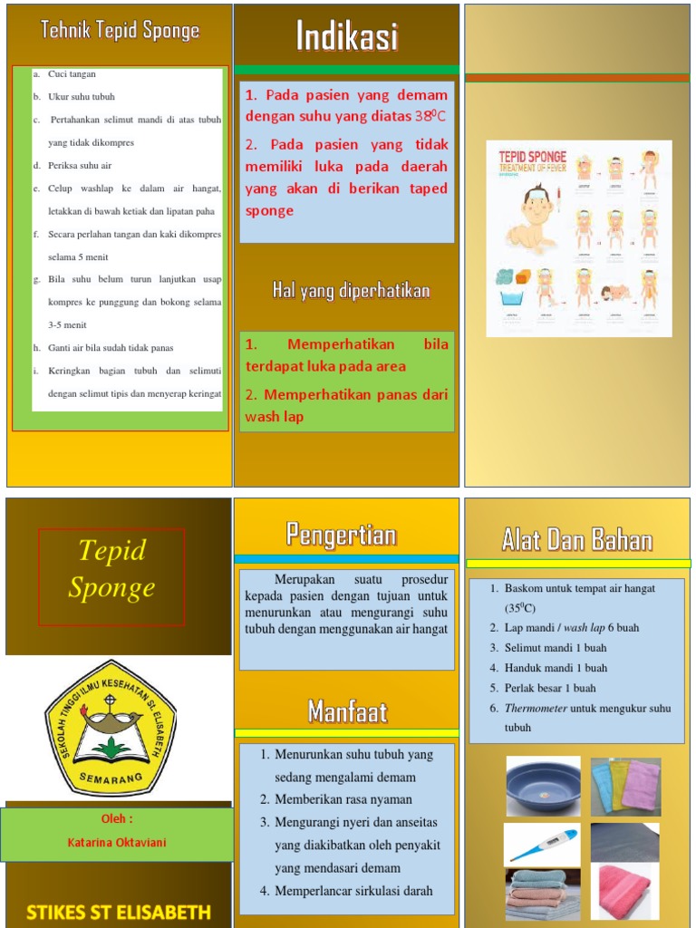 Brosur Tepid Sponge Referensi | PDF | Kesehatan Holistik