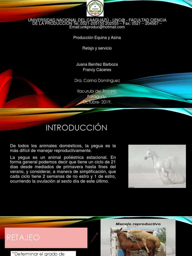 Produccion Equina | PDF | Caballos | Organismos