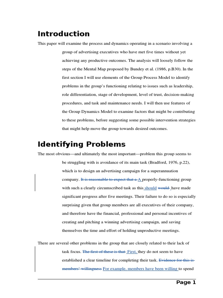 Groupwork Assignment | PDF | Leadership | Psychology