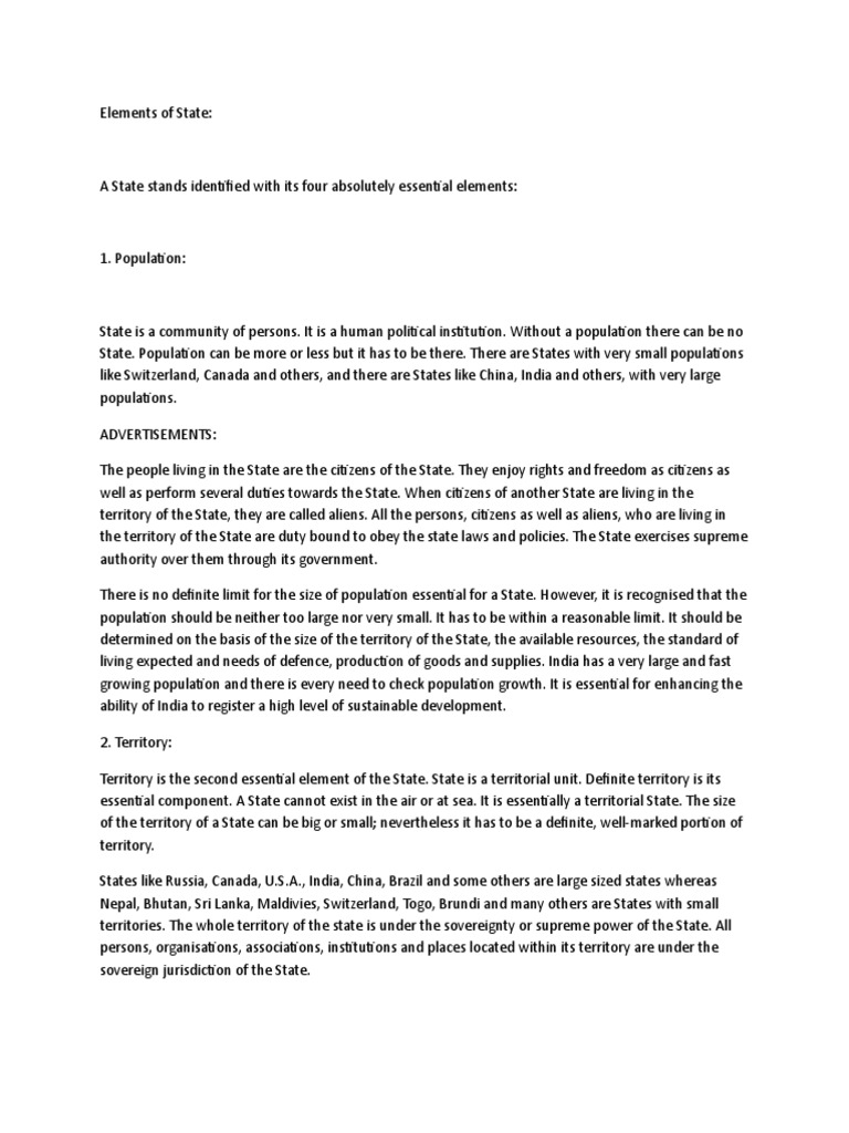 Elements of Sta-WPS Office | PDF | Sovereign State | Sovereignty