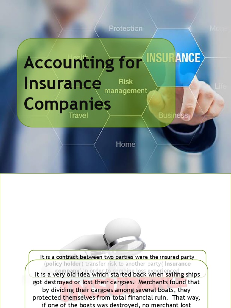 Accounting for Insurance Companies | PDF | Life Insurance | Insurance