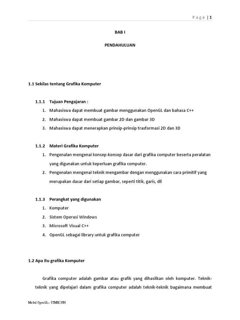 Modul OpenGL PDF | PDF