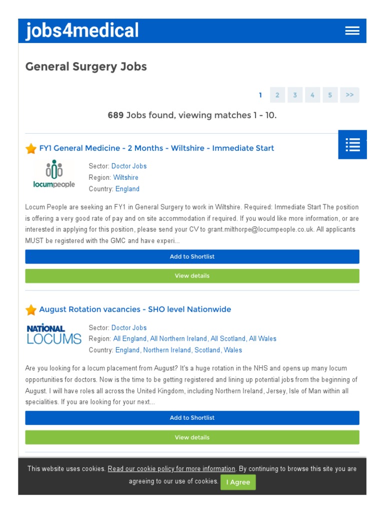 Find General Surgery Jobs Vacancies Online - Jobs4Medical | PDF ...