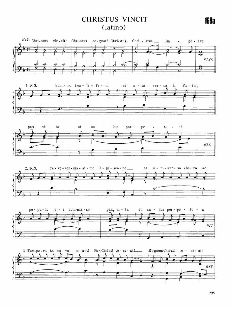 Christus Vincit (Latino) | PDF