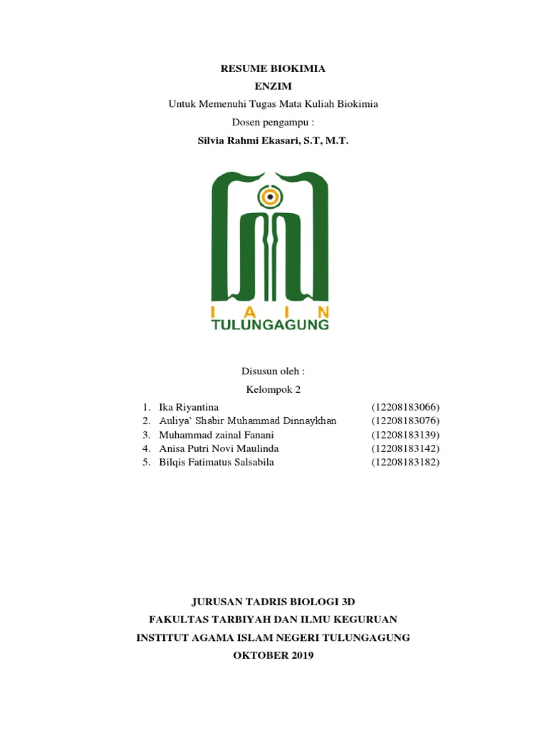 Resume Enzim New | PDF