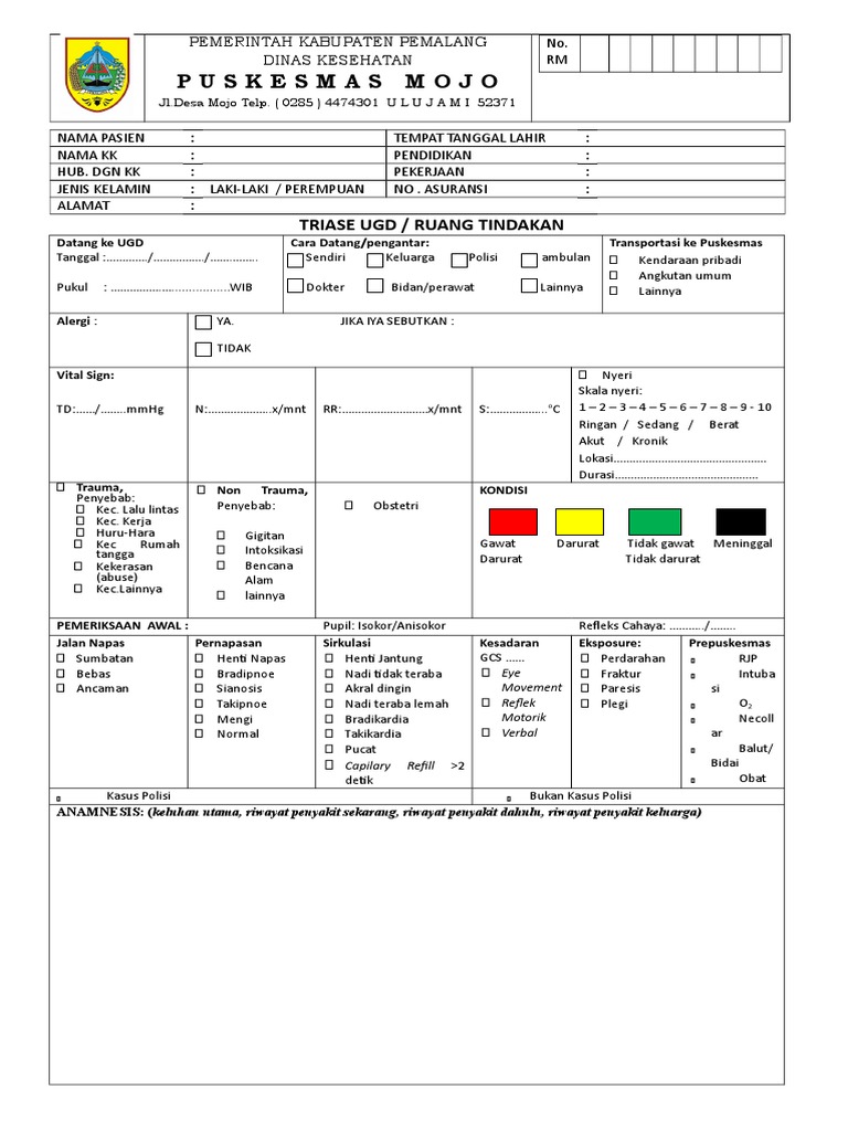 RM Igd Puskesmas | PDF