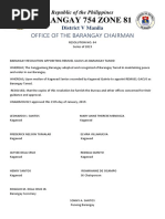Appointment of Barangay Secretary | PDF | Government | Social Institutions