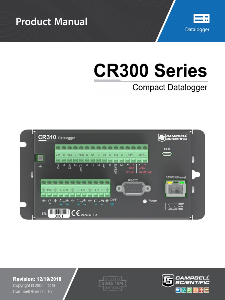 CR310 Manual | PDF | Data Acquisition | Power Supply
