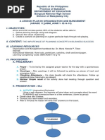 Semi Detailed Lesson Plan On Definition and Functions of Management ...