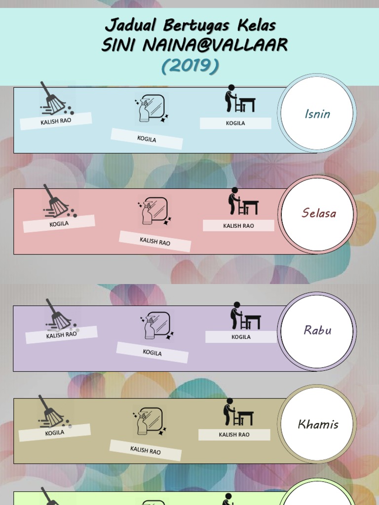 Contoh Jadual Bertugas | PDF