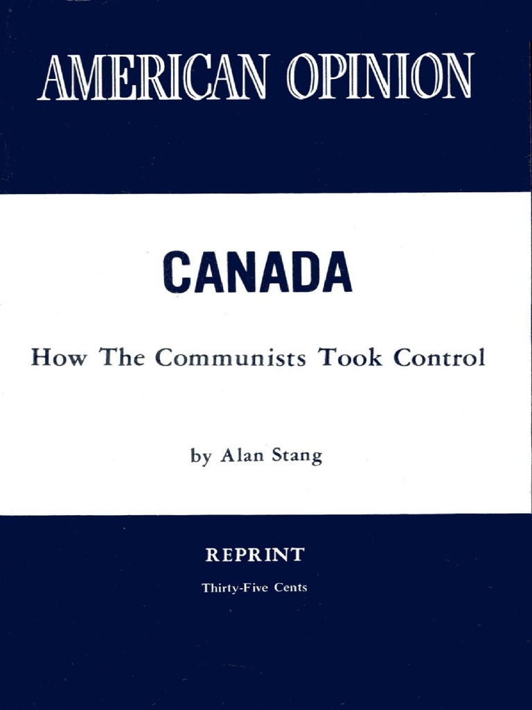Alan Stang, CANADA How The Communists Took Control (1971) | PDF ...