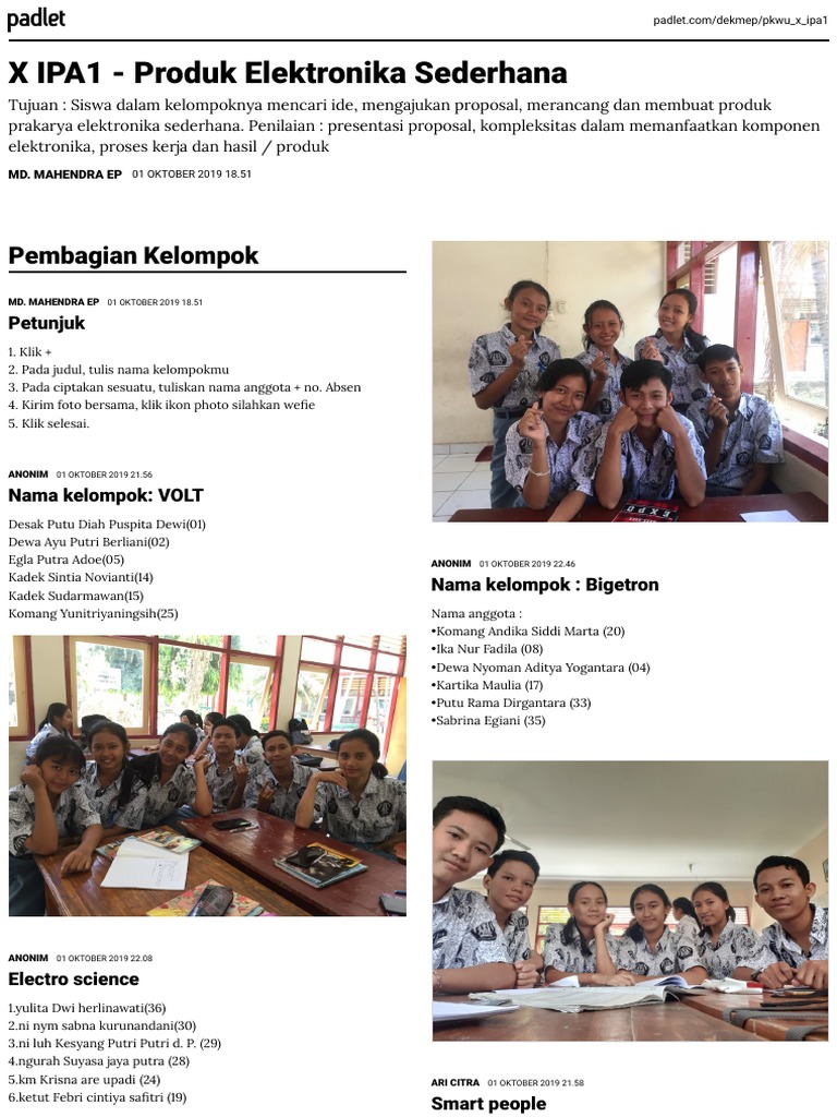 Contoh Hasil Padlet | PDF