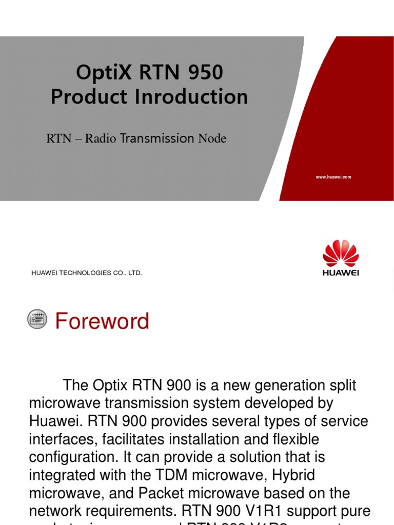 RTN 950 | PDF | Microwave | Coaxial Cable
