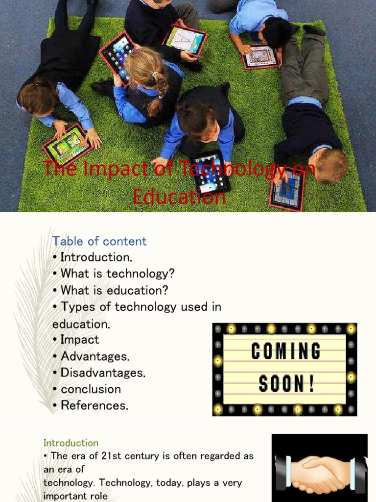 The Impact of Technology on Education: How Tech Enhances and Hinders ...