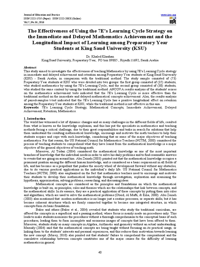 Learning Cycle | PDF | Scientific Method | Experiment