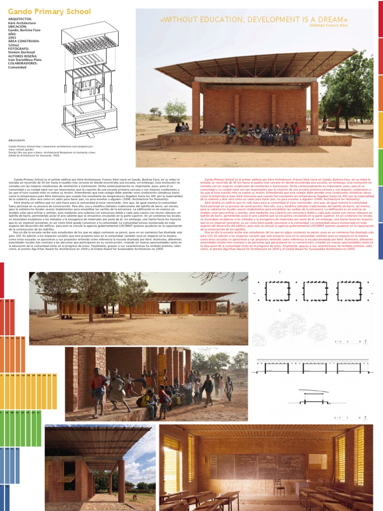 Gando Primary School 2 | PDF | Ladrillo | Naturaleza
