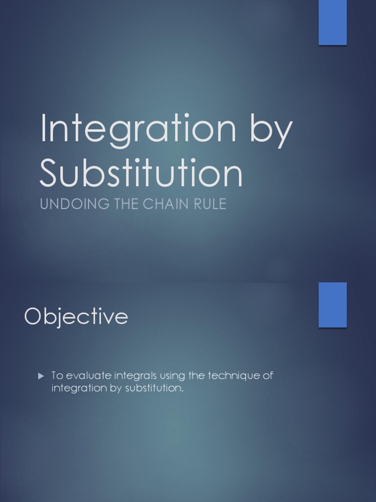 Integration by Substitution Techniques | PDF | Integral | Mathematical ...