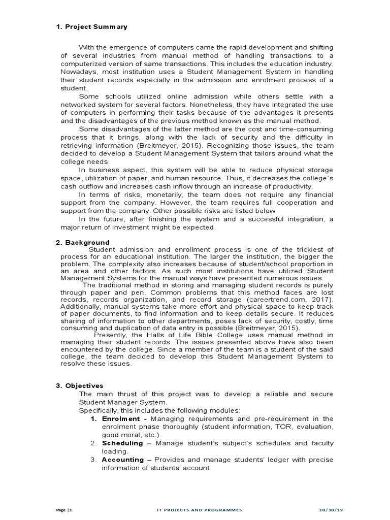 Project Definition Document New | PDF | Project Management | Business