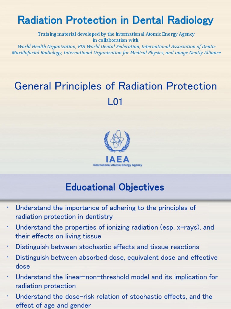 DentalRadiology-L01-General Principles of Radiation Protection | PDF ...