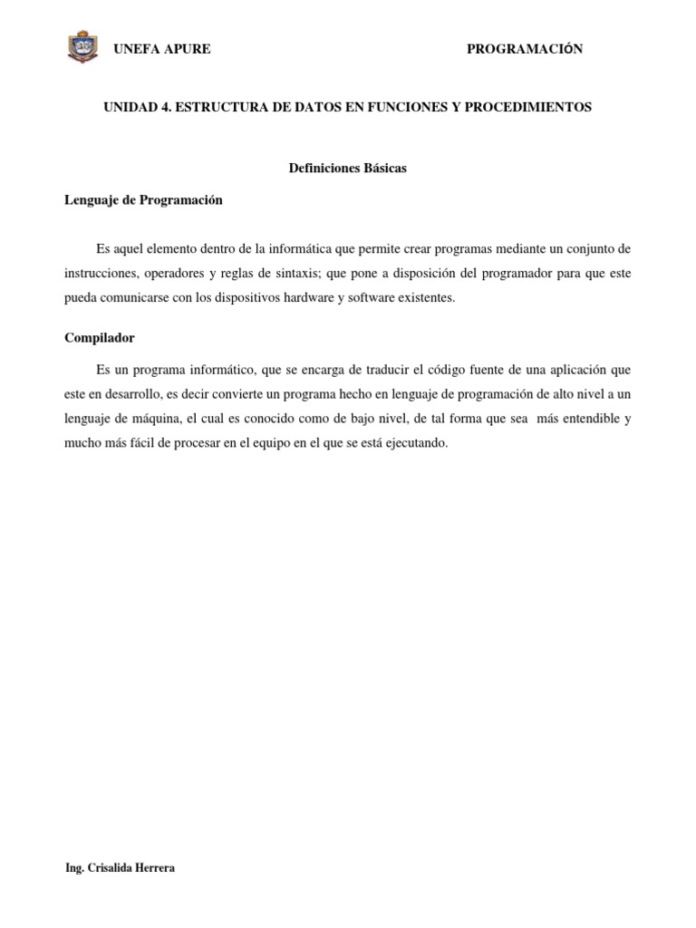 Estructura de Datos en Pascal | PDF | Programa de computadora | Programación