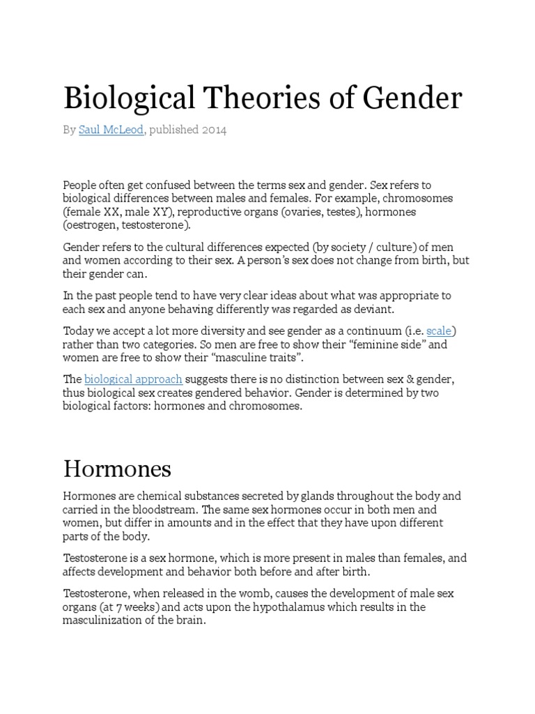 Gender Theories | PDF | Gender | Gender Studies