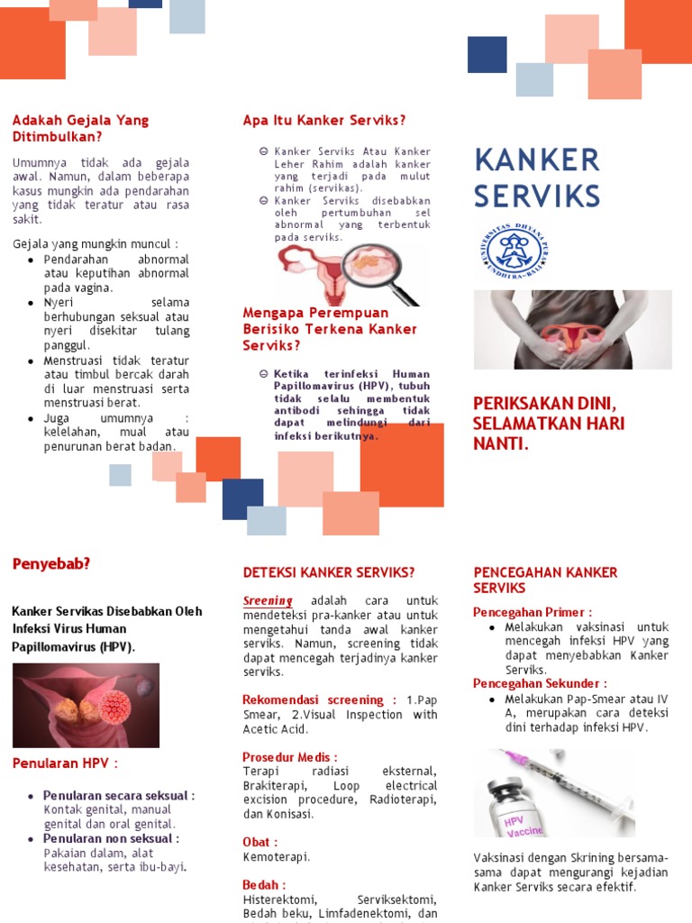 Brosur Kanker Serviks | PDF