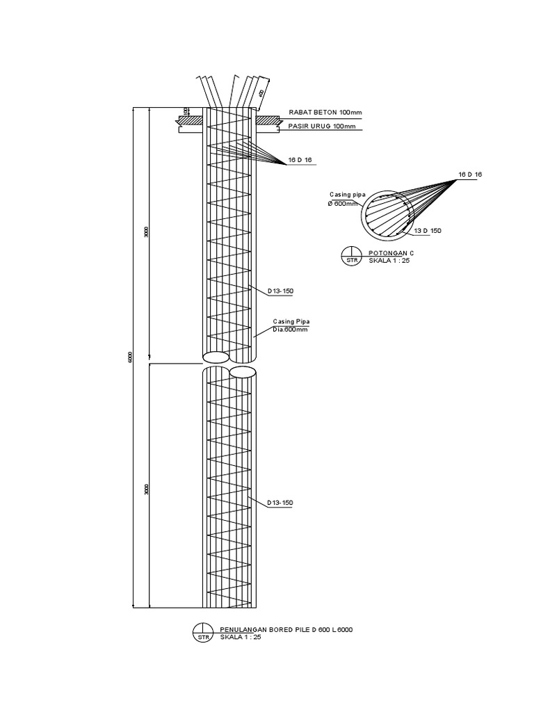 Bored Pile Specifications and Details | PDF