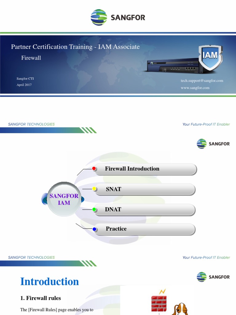 Sangfor IAM V11.9 Associate 07 Firewall | PDF | Firewall (Computing) | Computer Network