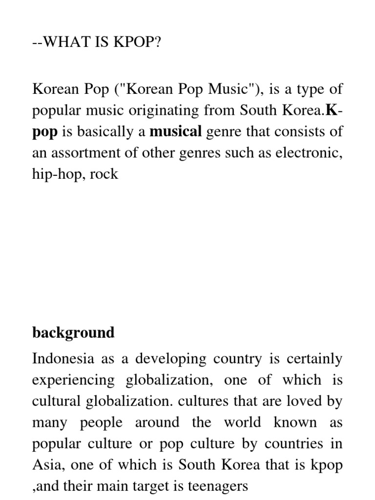 What Is Kpop | PDF | Adolescence | Social Psychology