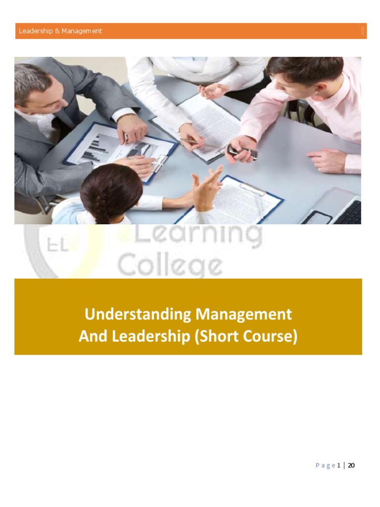 Understanding Management and Leadership | PDF | Servant Leadership ...