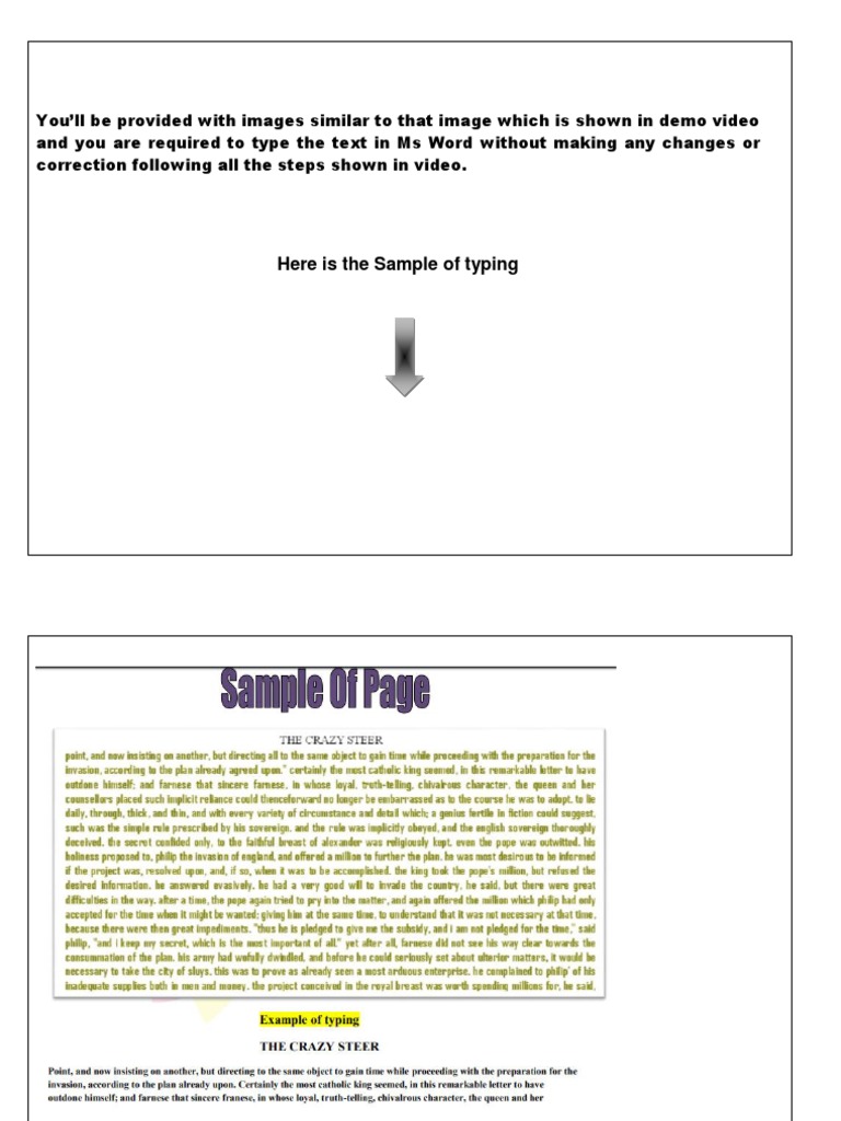 Here Is The Sample of Typing | PDF | Computing | Computing And ...