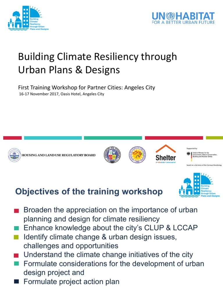 Building Climate Resiliency Through Urban Plans & Designs: First ...