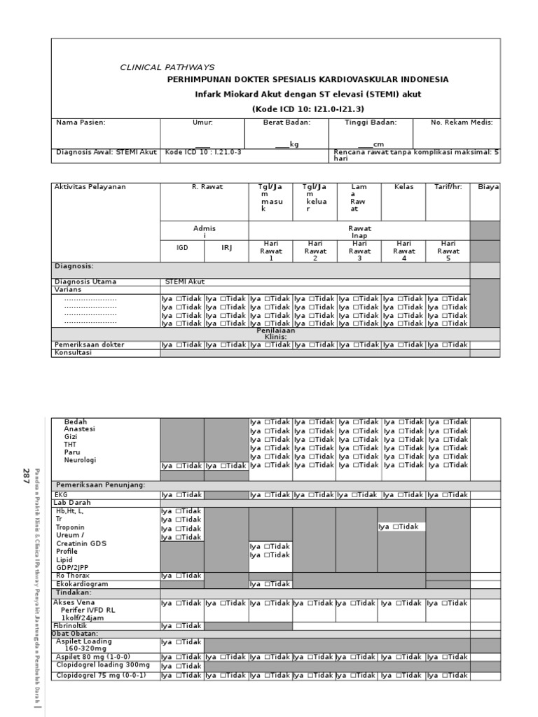 Clinical Pathway Stemi - Edited NZ | PDF