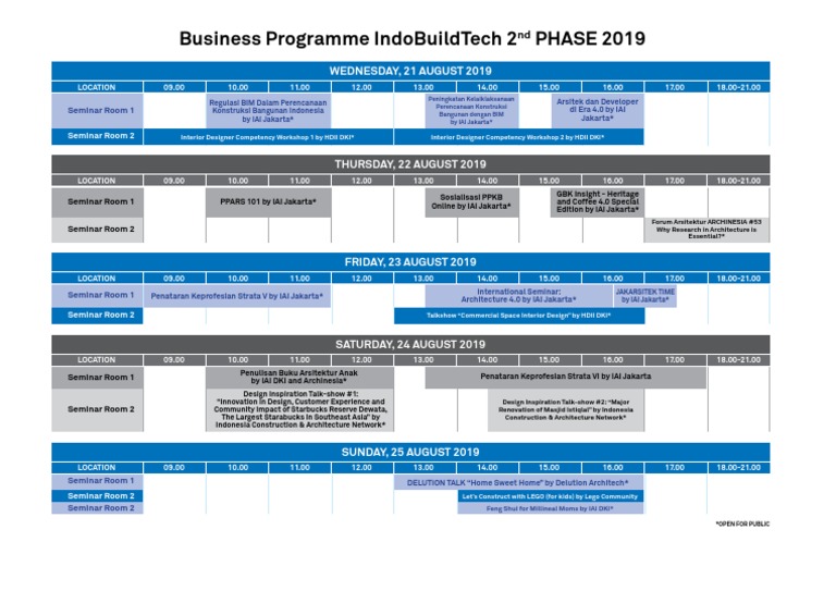 Jadwal JCC | PDF | Economic Sectors | Business