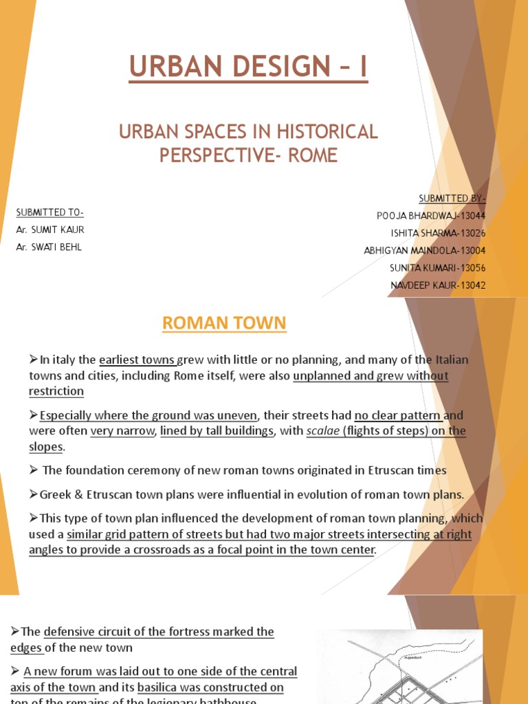 Urban Design Rome | PDF | Rome | Masonry