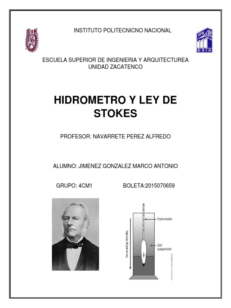 Ley de Stokes | PDF | Física | Mecánica