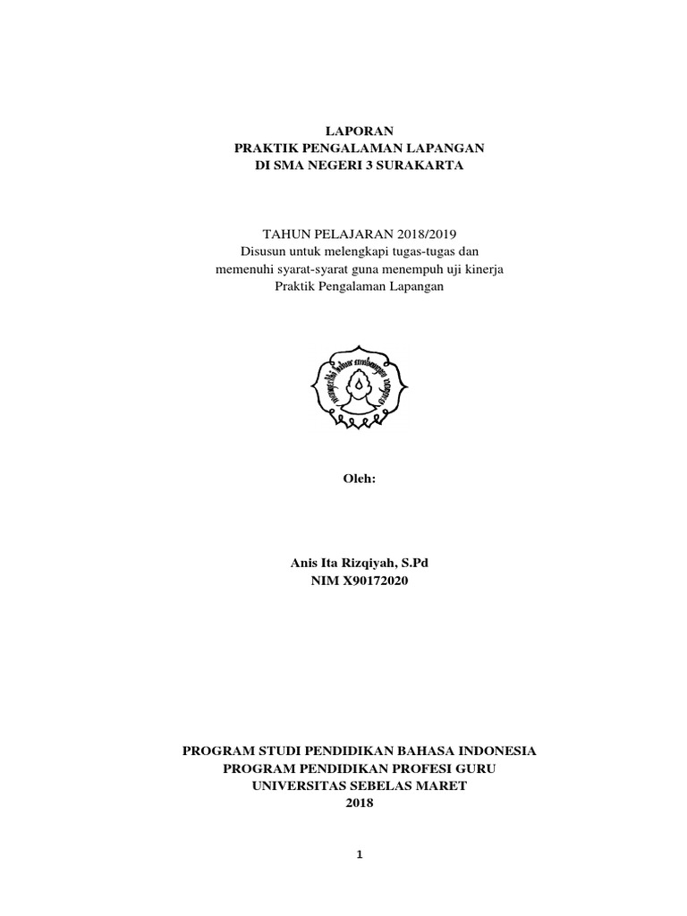 Anis Ita Rizqiyah - Laporan PPL | PDF | Karier & Perkembangan | Bisnis