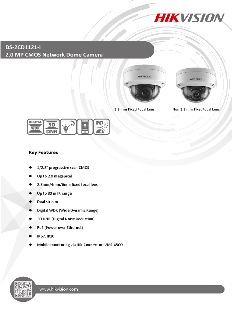 Hikvision DS-2CD1121-I Camera Specs | PDF | Internet Protocol Suite ...