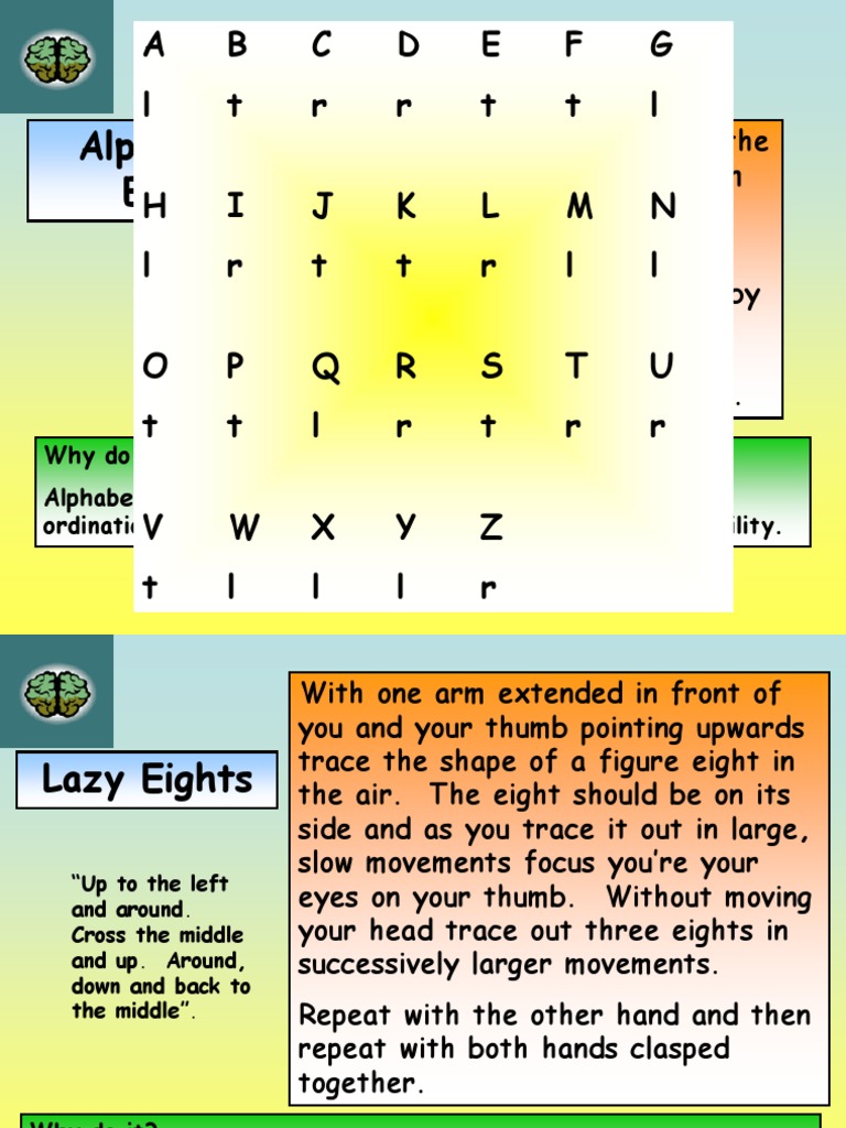 Brain Gym Activities for Learning Enhancement | PDF | Breathing | Attention